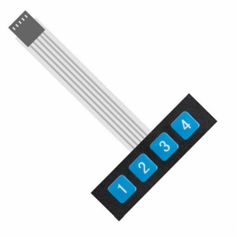 1x4 Matrix 4 Key Membrane Type Keypad
