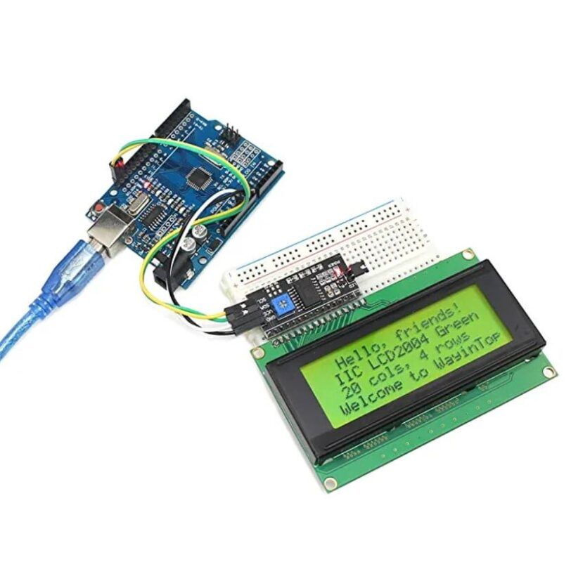 2004 LCD Display Module with IIC/I2C/TWI serial interface adapter