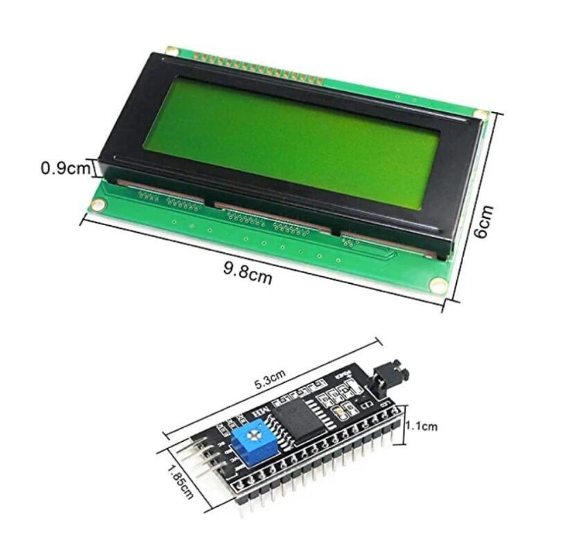 2004 LCD Display Module with IIC/I2C/TWI serial interface adapter