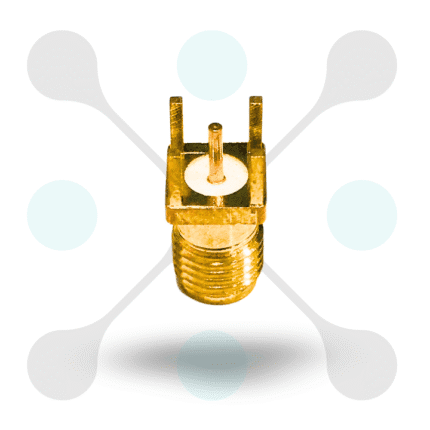SMA Female Straight Edge PCB Mount Connector for 1.6mm PCB